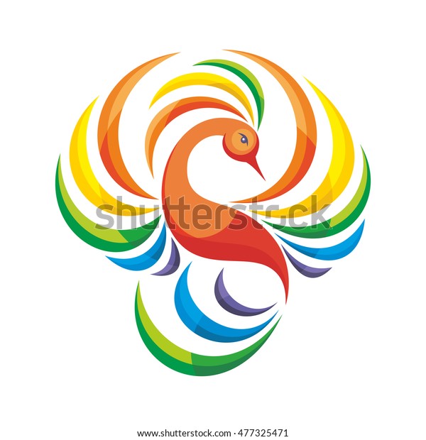 Magic Phoenix Bird Stylized Image On Stock Vector (Royalty Free ...