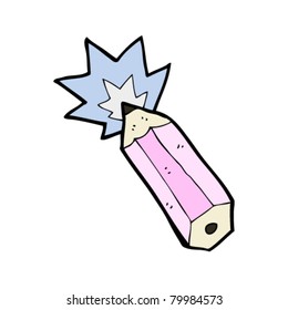 Magic Pink Pencil Cartoon Stock Vector (Royalty Free) 79984573 ...