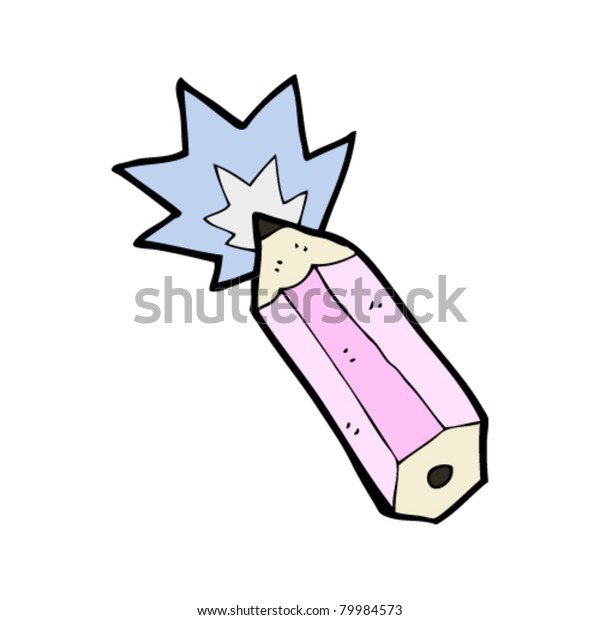 Magic Pink Pencil Cartoon Stock Vector (Royalty Free) 79984573 ...