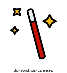 Magic Rod Vector Magic Related Filled Stock Vector (Royalty Free ...