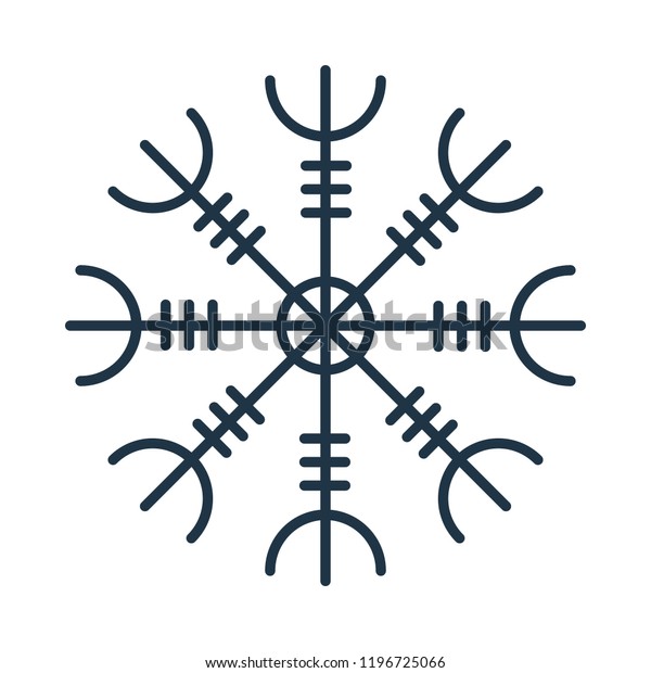 Magic Runic Symbol Sacred Geometry Runic Stock Vector (Royalty Free ...