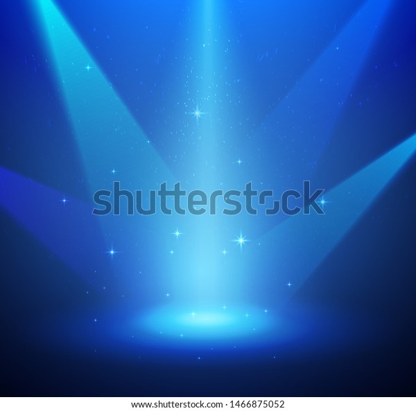 Magic Shiny Background Spotlight Stars Dust Stock Vector (Royalty Free ...