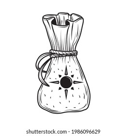 Magic Spell Bag Sketch Style Stock Vector (Royalty Free) 1986096629 ...