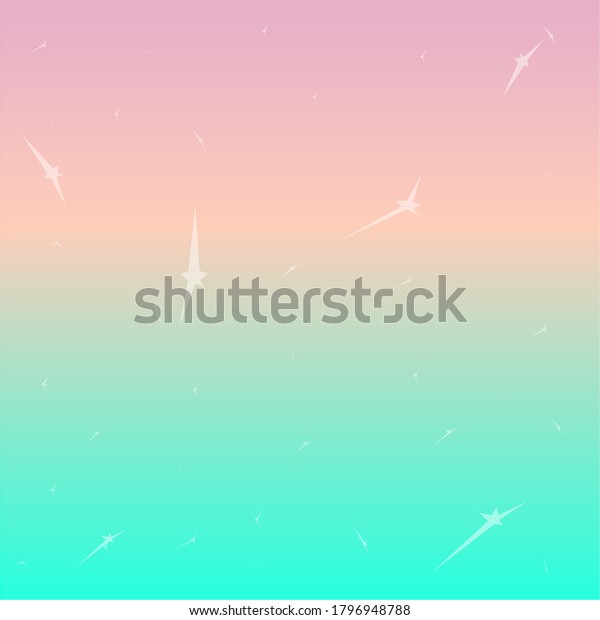 Magic Sunset Sky Stars Wallpaper Background Stock Vector (Royalty Free ...