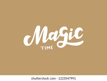 Coffee Shop Logo Clock Brown Color Stock Vector (Royalty Free) 739342834