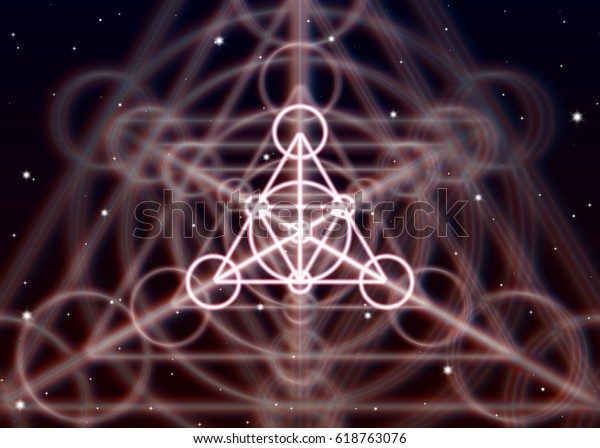 Magic Triangle Symbol Spreads Mystic Energy Stock Vector (Royalty Free ...