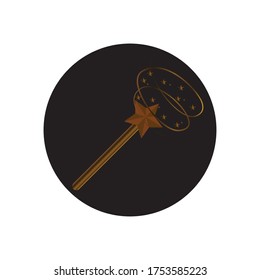 Magic Wand Logo Vector Illustration Design Stock Vector (Royalty Free ...