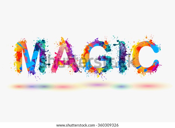 Magic Word Written Spray Paint Stock Vector (Royalty Free) 360309326