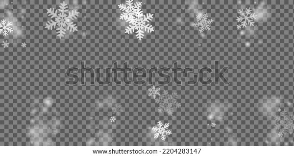 Magical Heavy Snow Flakes Backdrop Wintertime Stock Vector (Royalty ...