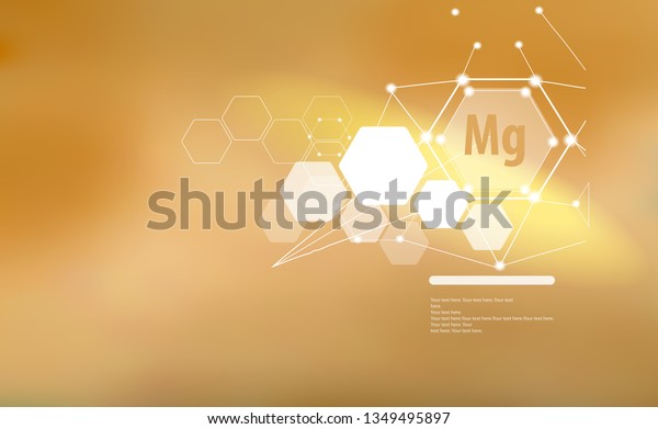 Magnesium Abstract Background Magnesium Sign Template Stock Vector ...