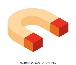 Magnet Flat Icon White Background Stock Vector (royalty Free