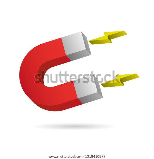 Magnet Icon 3d Vector Illustration Vector Stock Vector (Royalty Free ...