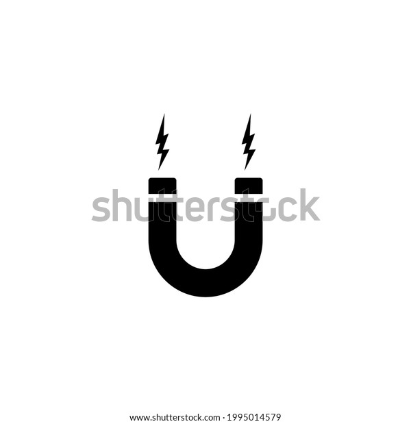 Magnet Icon Vector Electromagnetic Icon Symbol Stock Vector (Royalty ...