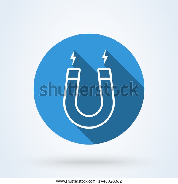 Magnet Magnetism Line Art Simple Vector Stock Vector (Royalty Free ...