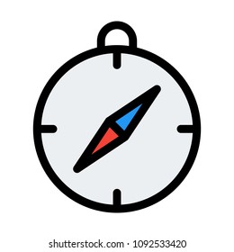 Magnetic Needle Compass Stock Vector (Royalty Free) 1092533420 ...