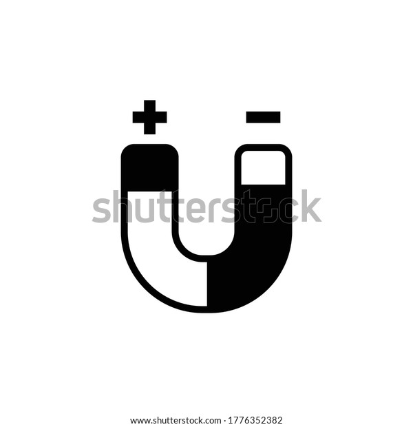 Magnetism Icon Vector Symbol Template Stock Vector (Royalty Free ...