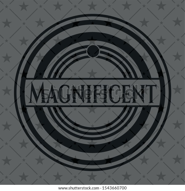 Magnificent Dark Emblem Retro Vector Illustration Stock Vector (Royalty ...