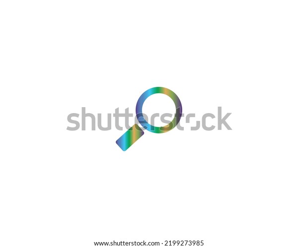 Magnified Glass Logo Vector Design Stock Vector (Royalty Free ...