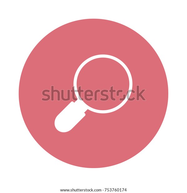 Magnifier Circle Icon Stock Vector (Royalty Free) 753760174 | Shutterstock