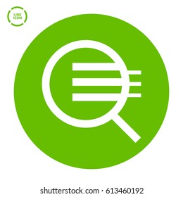 Magnifier Isolated Minimal Single Flat Linear Stock Vector (Royalty ...