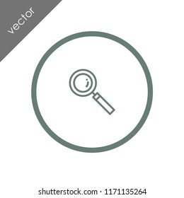 Magnifier Lens Icon Stock Vector (Royalty Free) 1171016848 | Shutterstock