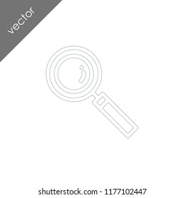 Magnifier Lens Icon Stock Vector (Royalty Free) 1177102447 | Shutterstock