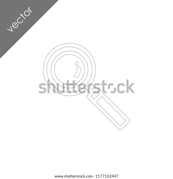 Magnifier Lens Icon Stock Vector (Royalty Free) 1177102447 | Shutterstock