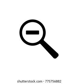 Magnifier Minus Icon Vector Stock Vector (Royalty Free) 775756882 ...