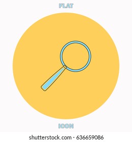 Magnify Blue Outline Vector Icon Black Stock Vector (Royalty Free ...