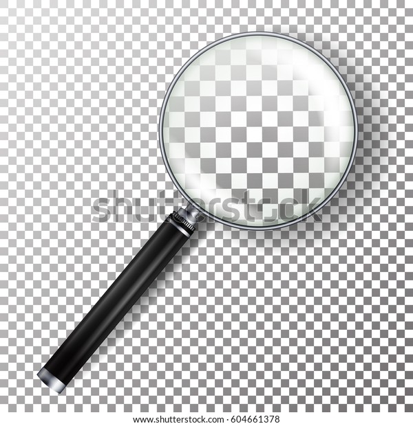 Magnify Glass Vector Realistic Magnifying Glass Stock Vector (Royalty ...