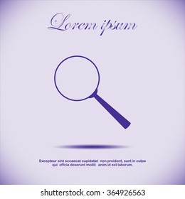 Magnify Icon Lupe Lens Icon Vector Stock Vector (Royalty Free ...