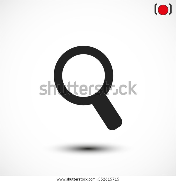 Magnify Line Vector Icon Stock Vector (Royalty Free) 552615715 ...