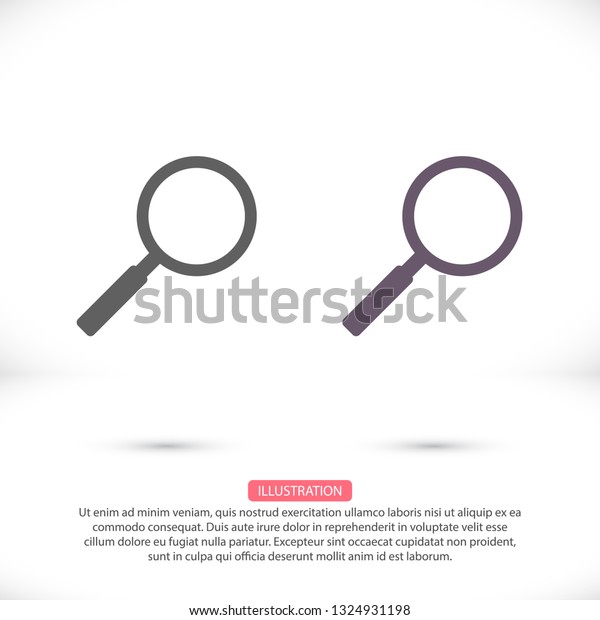 Magnify Vector Icon Stock Vector (Royalty Free) 1324931198 | Shutterstock