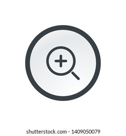 Magnify Zoom Vector App Icon Stock Vector (Royalty Free) 1409050079 ...