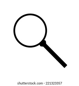 Magnifying Glass Black Vector Icon Stock Vector (Royalty Free ...
