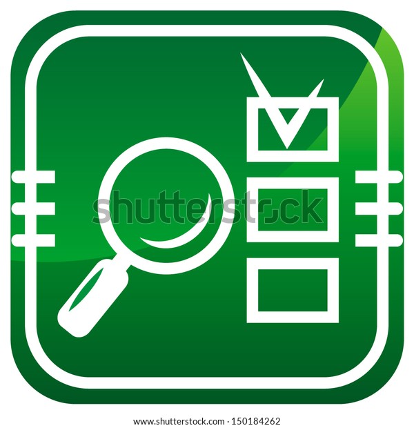 Magnifying Glass Checklist Stock Vector (Royalty Free) 150184262 ...