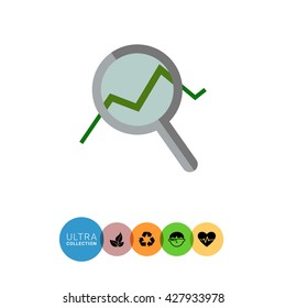 Magnifying Glass Graph Stock Vector (Royalty Free) 427933978 | Shutterstock