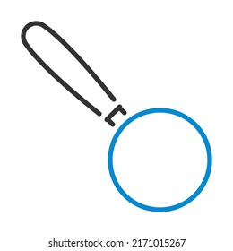 Magnifying Glass Icon Editable Bold Outline Stock Vector (Royalty Free ...