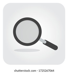 Magnifying Glass Icon Flat Vector Stock Vector (Royalty Free ...
