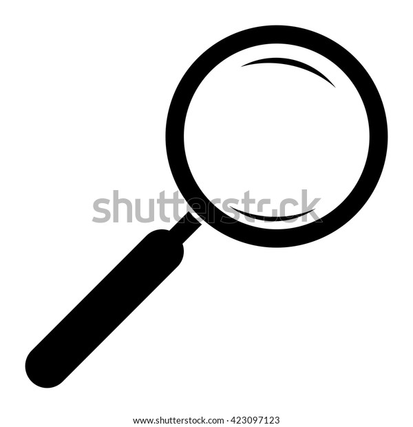 Magnifying Glass Icon Magnifier Hand Glass Stock Vector Royalty Free 423097123