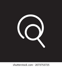 Magnifying Glass Logo Design Simple Stock Vector (Royalty Free ...