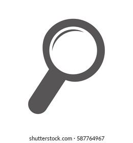 Magnifying Glass Lupe Icon Vector Illustration: vector de stock (libre ...