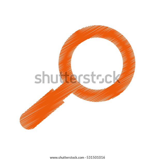 Magnifying Glass Lupe Icon Vector Illustration Stock Vector (Royalty ...