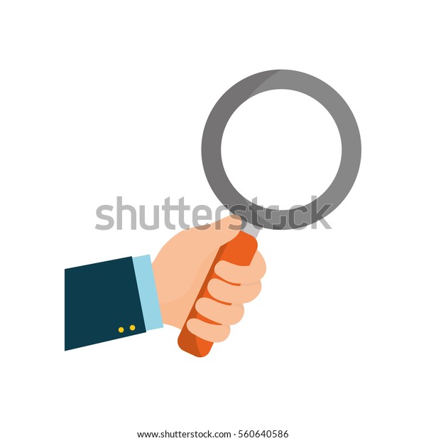 Magnifying Glass Lupe Icon Vector Illustration Stock Vector (Royalty ...
