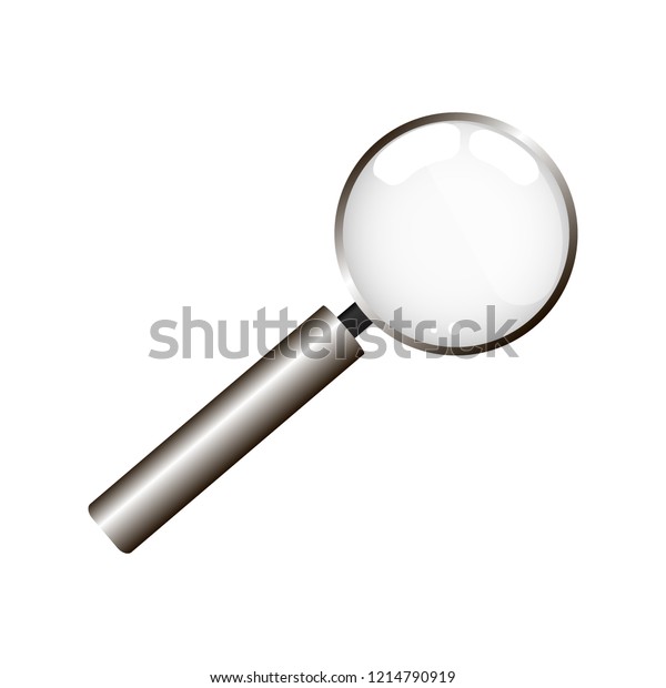 Magnifying Glass On White Background Vector Stock Vector (Royalty Free ...