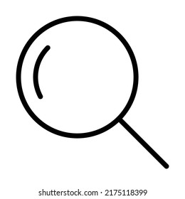 Magnifying Glass Outline Icon Vector Illustration Stock Vector (Royalty ...