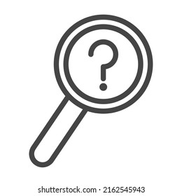 Magnifying Glass Question Mark Stock Vector (Royalty Free) 2162545943 ...