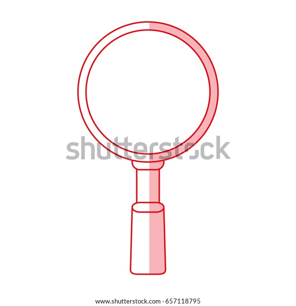 Magnifying Glass Shadow Illustration Stock Vector (Royalty Free ...