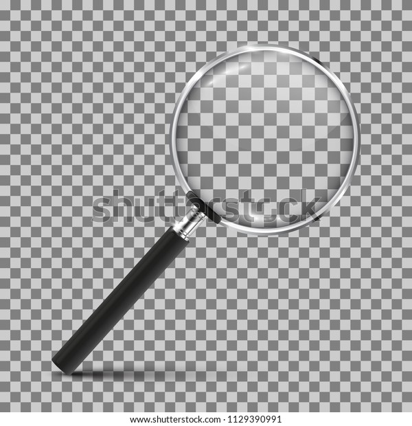 Magnifying Glass Shadow Stock Vector Stock Vector (Royalty Free) 1129390991