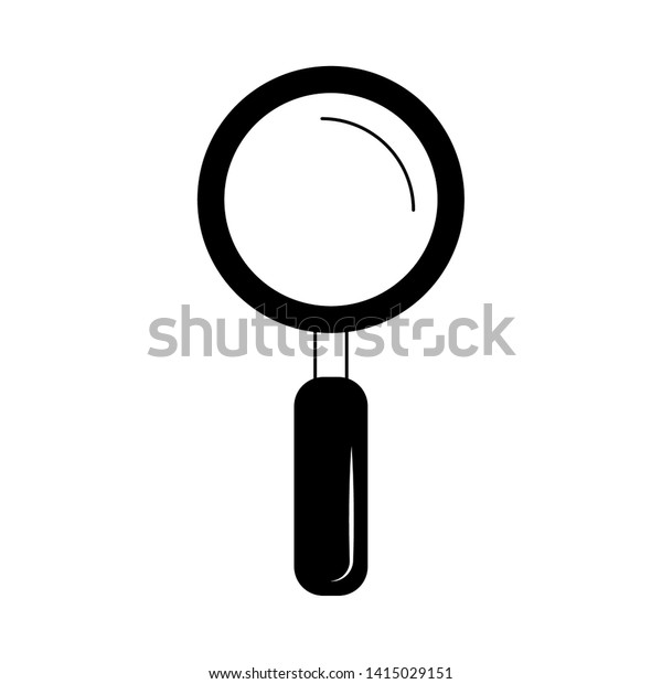 Magnifying Glass Symbol Isolated Vector Illustration Stock Vector ...